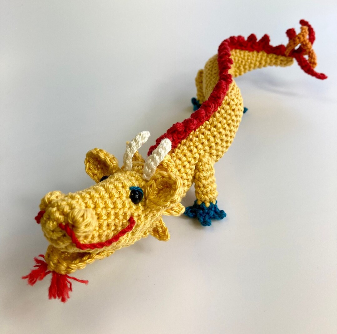Little Chinese Dragon Crochet Kit. Featuring Luxury British - Etsy