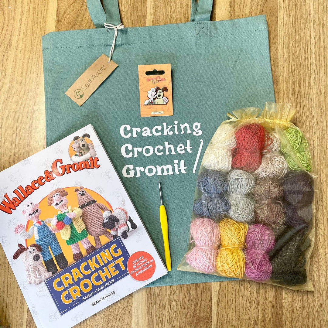 Wallace & Gromit Cracking Crochet Kit. Book 12 Luxury Yarns - Etsy UK