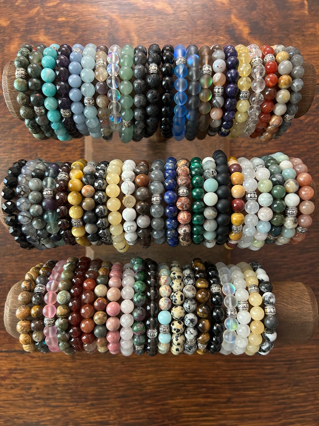 Beaded Bracelets - 8mm Semi-precious Natural Healing Stones - Etsy