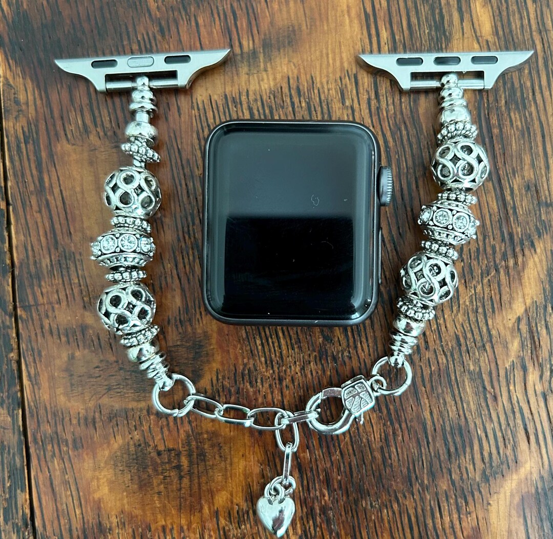 Pandora Compatible Apple Watch Band – Customizable Charm Bracelet Band ...