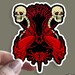 Xeno Mother Alien Vinyl Sticker, Horror Punk Decal, Psychobilly ...