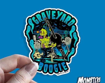 Freakshow Zombie Vinyl Sticker Horror Punk Decal Psychobilly | Etsy