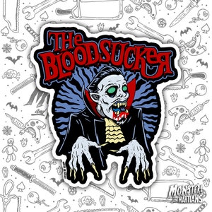 Dracula Vampire Vinyl Sticker, Horror Punk Decal, Psychobilly ...
