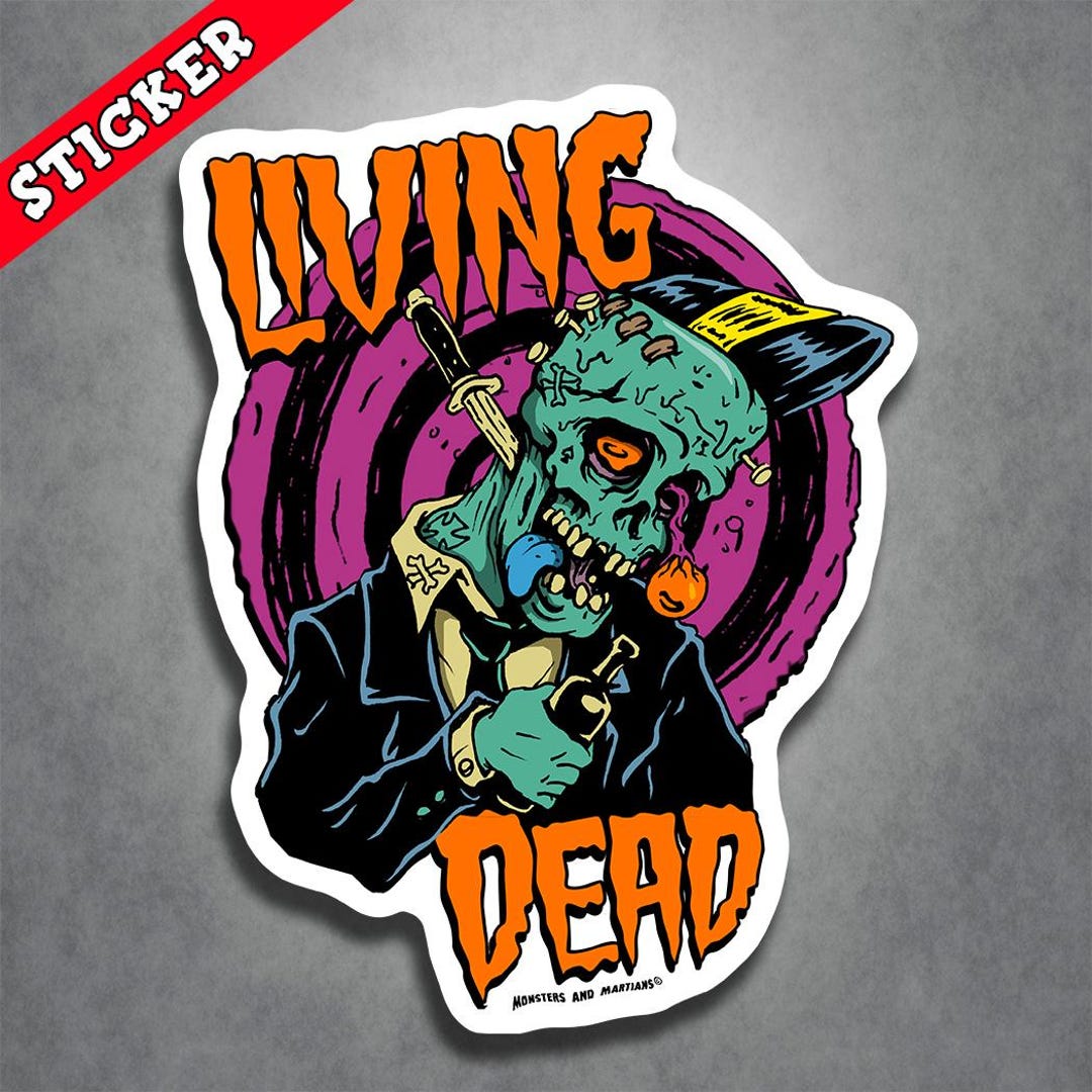 Horror, Psychobilly, Rockabilly, Zombie Vinyl Decal, Creepy Lowbrow Art ...