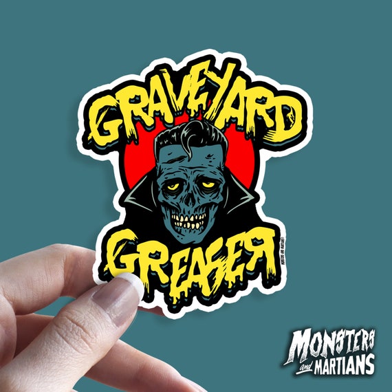 Greaser Frankenstein Vinyl Sticker Horror Punk Decal - Etsy