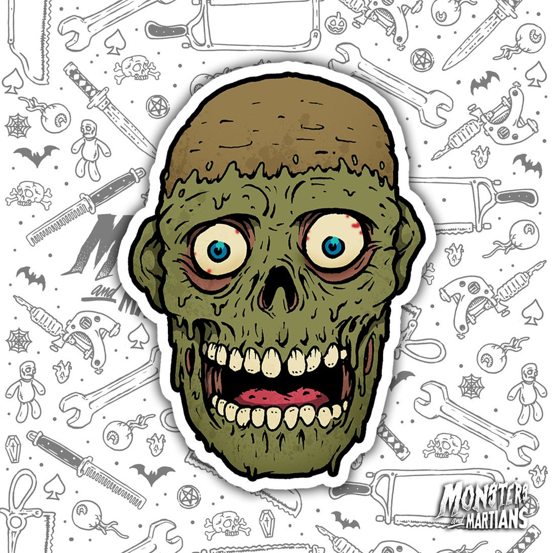 Tarman Zombie Sticker Horror Punk Decal Psychobilly - Etsy