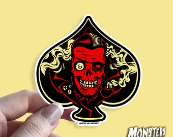 Freakshow Zombie Vinyl Sticker Horror Punk Decal Psychobilly | Etsy