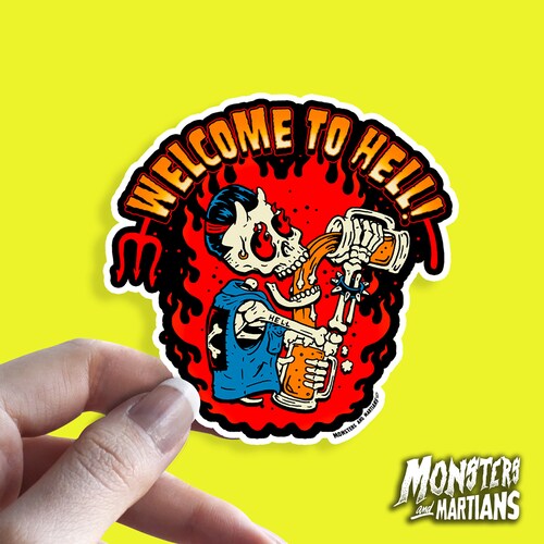 Rockabilly Cross Vinyl Sticker Horror Punk Decal Psychobilly - Etsy