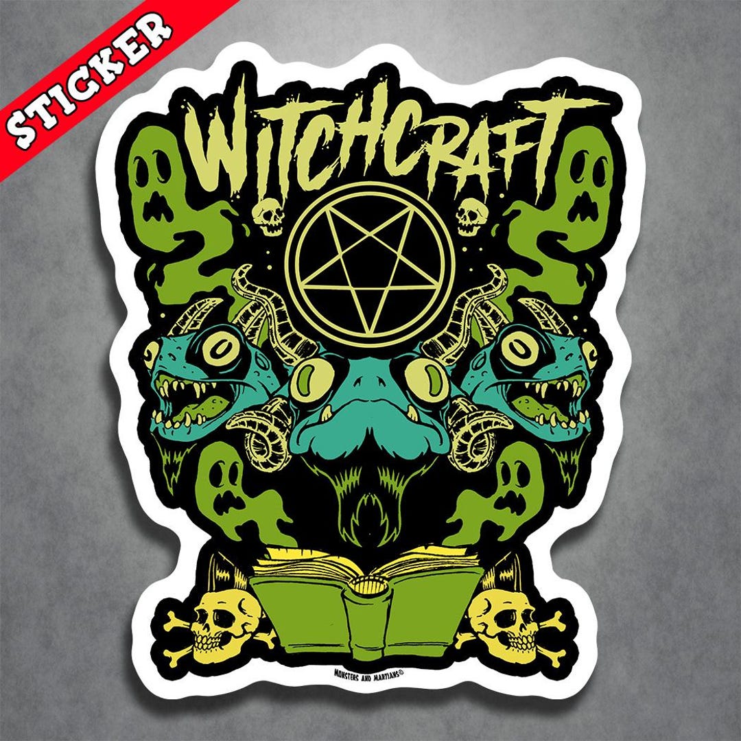 Unique Spooky Art, Horror Vinyl Decal, Thick Outdoor Vinyl, Psychobilly ...