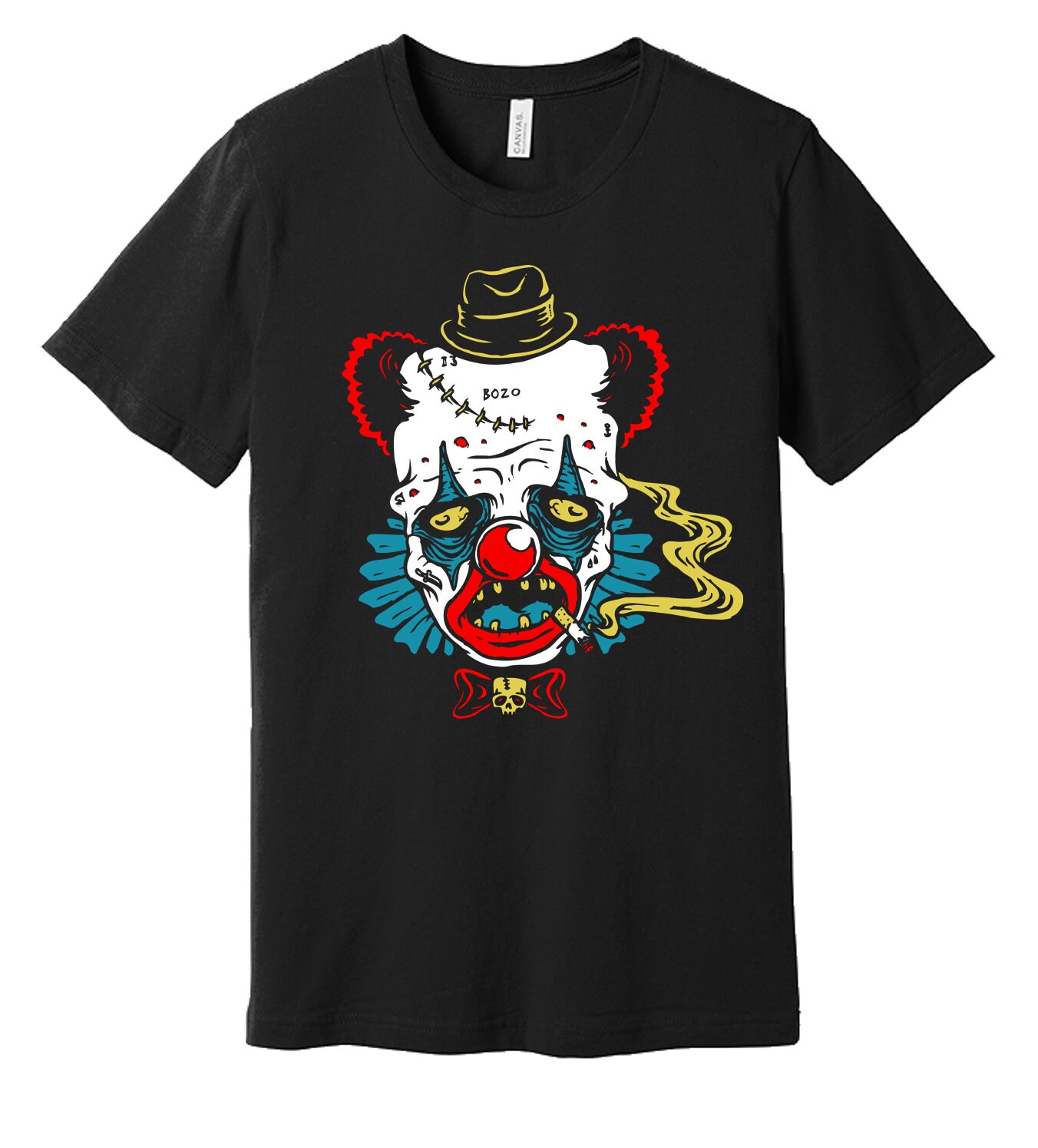 Creepy Clown T-shirt Horror Punk Shirt Psychobilly Clothing - Etsy