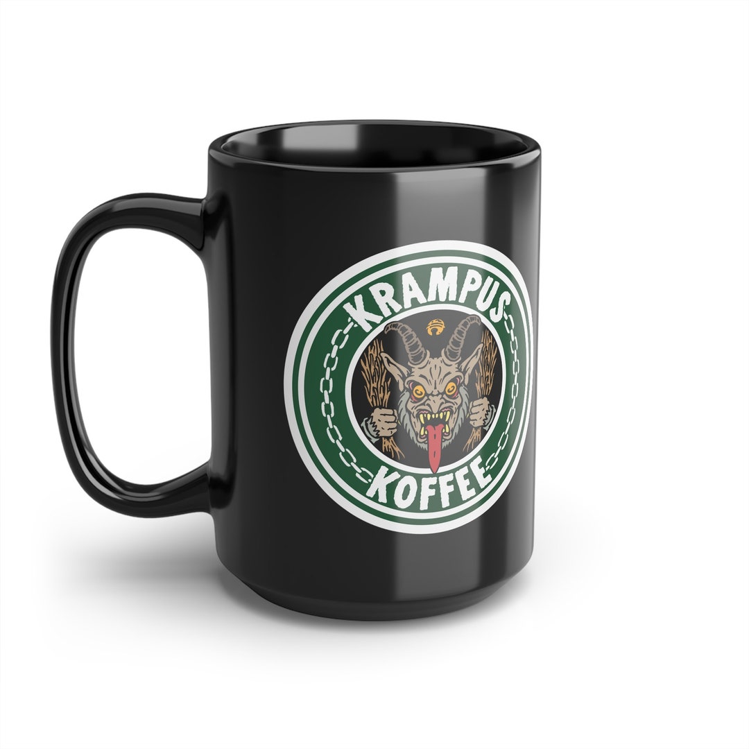 Krampus Koffee Coffee Mug Psychobilly Merry Krampus Coffee Mug, Black ...