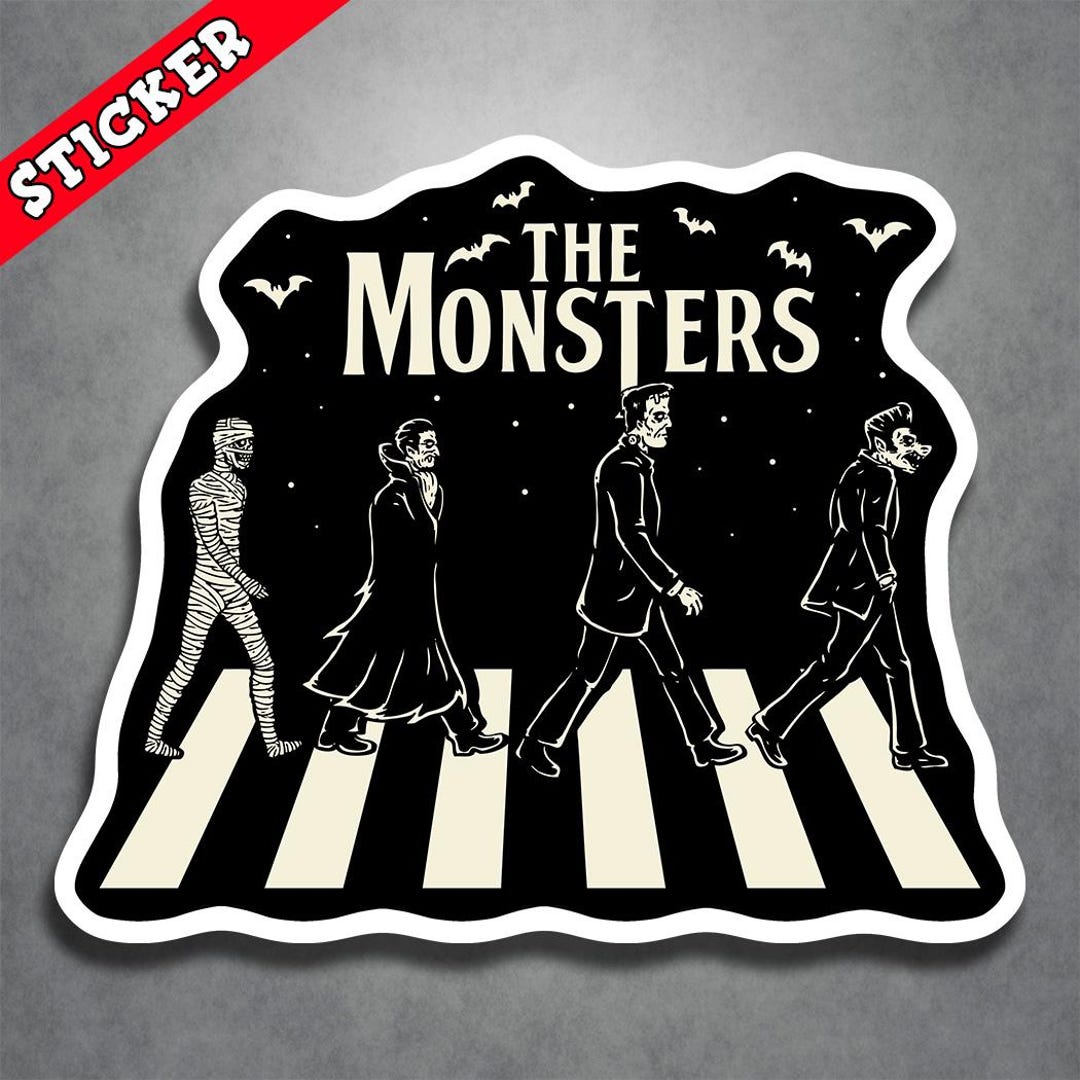Horror, Psychobilly, Dracula, Vinyl Decal, Classic Monsters, Rock Music ...