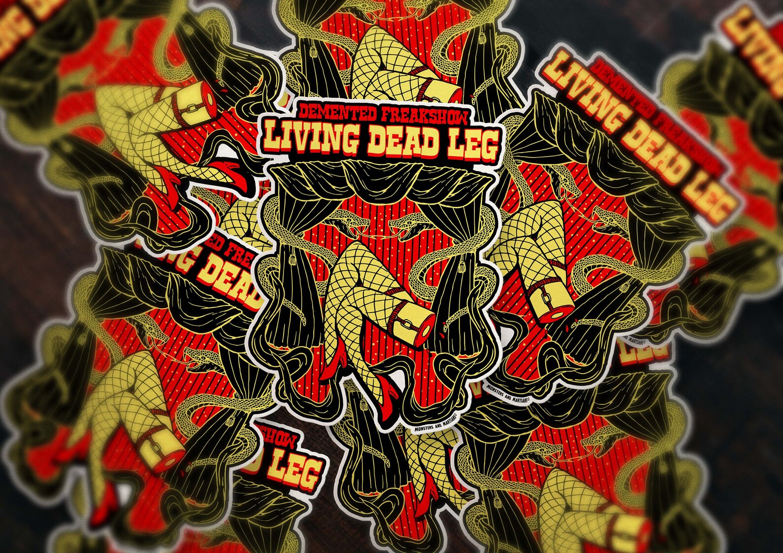 Demented Burlesque Vinyl Sticker Horror Punk Decal | Etsy