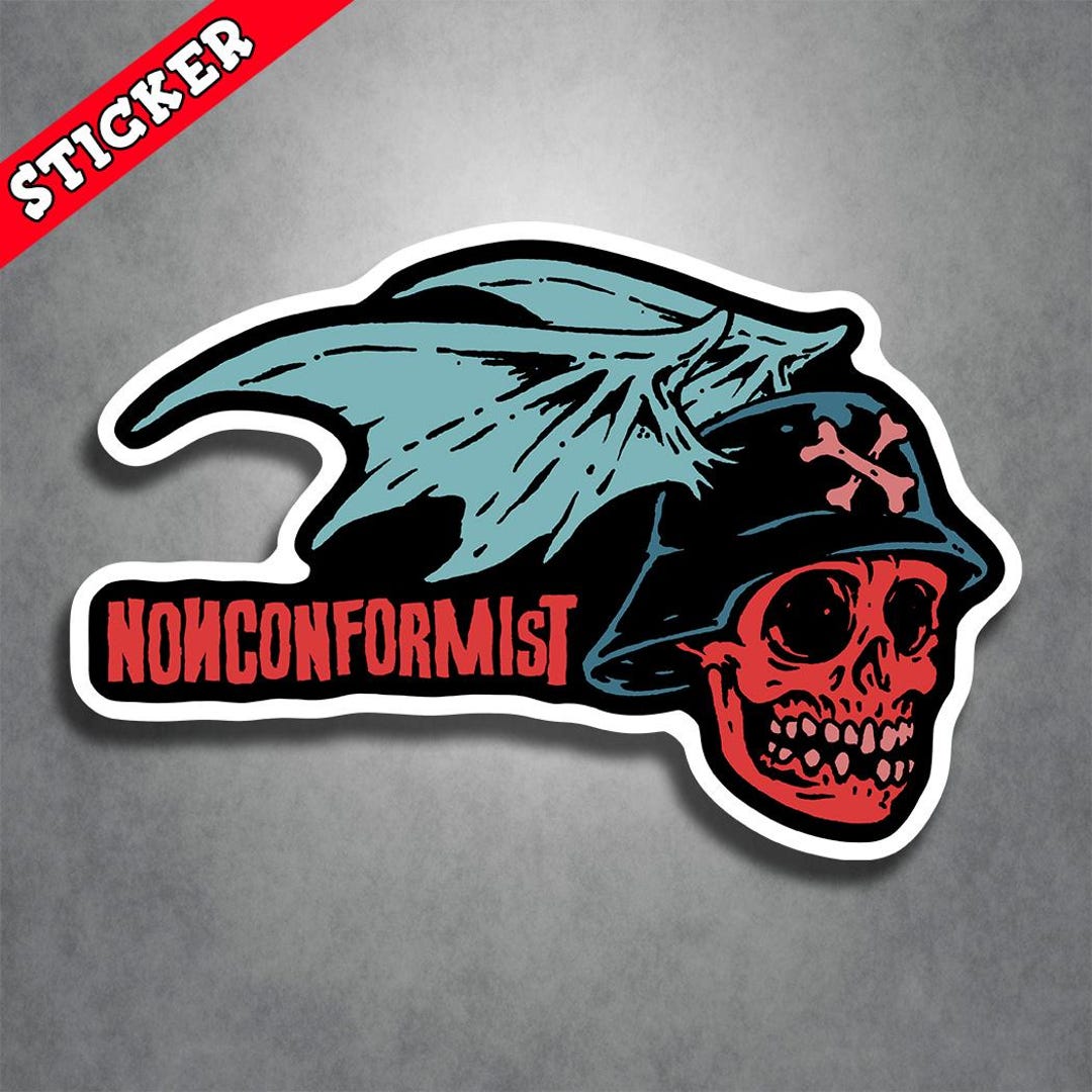 Scratch Resistant, Hand Drawn Art, Semi Gloss Vinyl, Psychobilly Rat ...