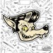 Rockabilly Big Bad Wolf Vinyl Sticker Horror Punk Decal - Etsy