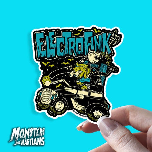 Freakshow Zombie Vinyl Sticker Horror Punk Decal Psychobilly | Etsy