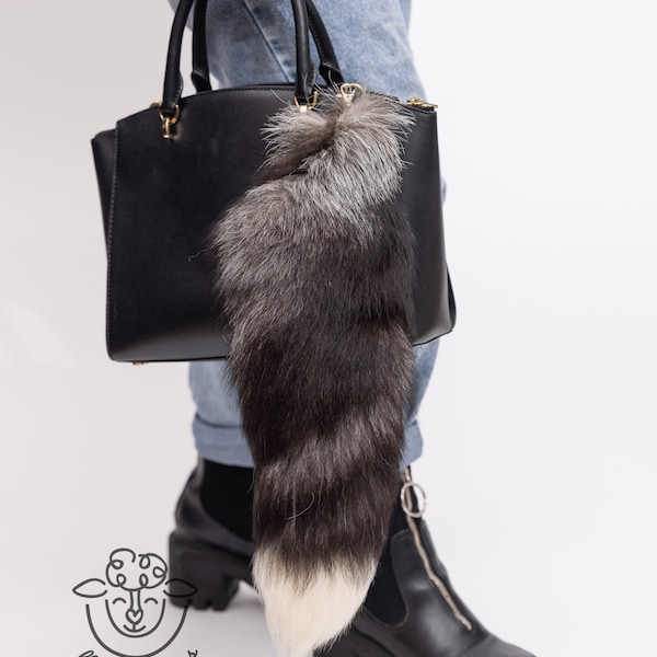 Fox Tail Keychain - Etsy