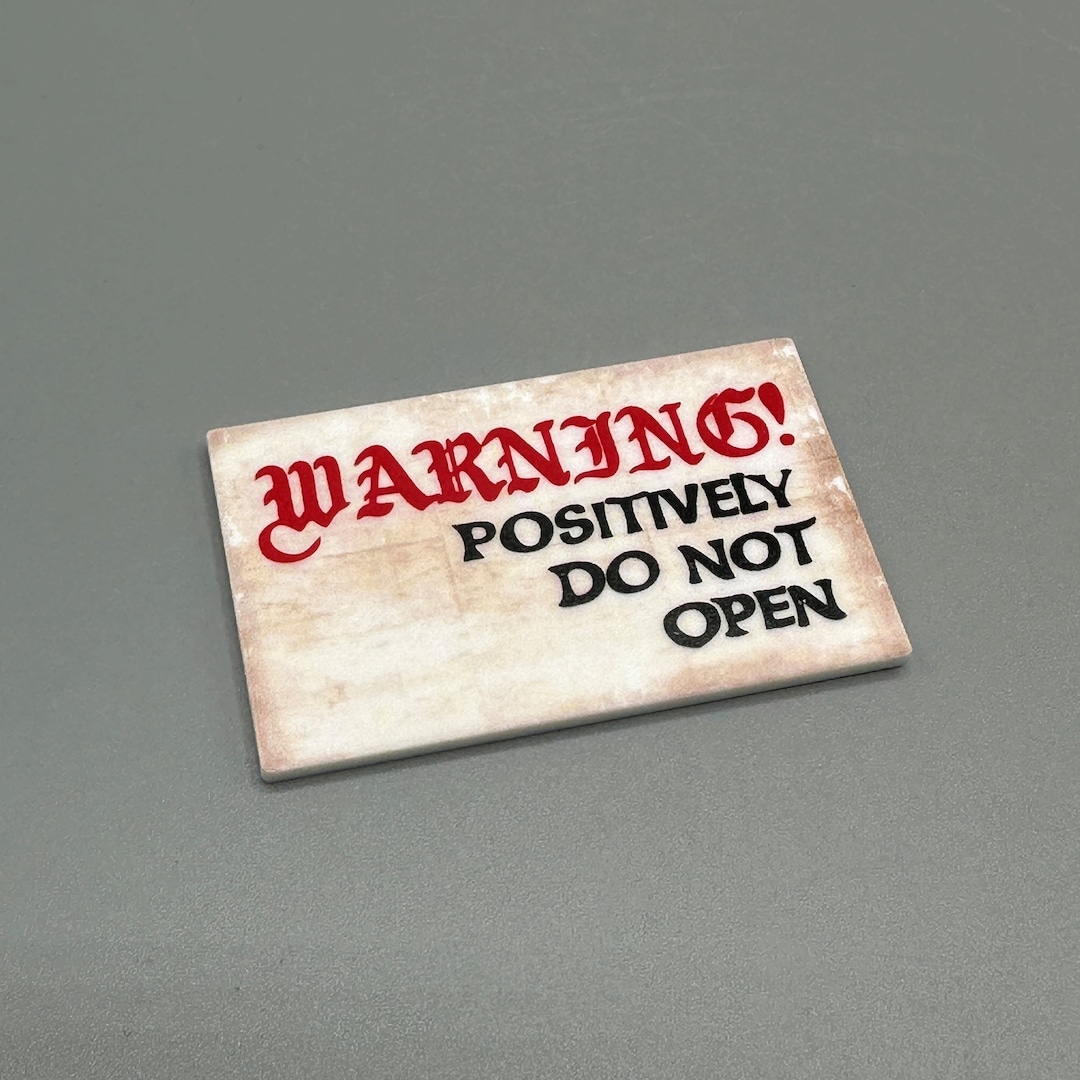 Annabelle Inspired Warning Positively Do Not Open Sign Magnet - Etsy