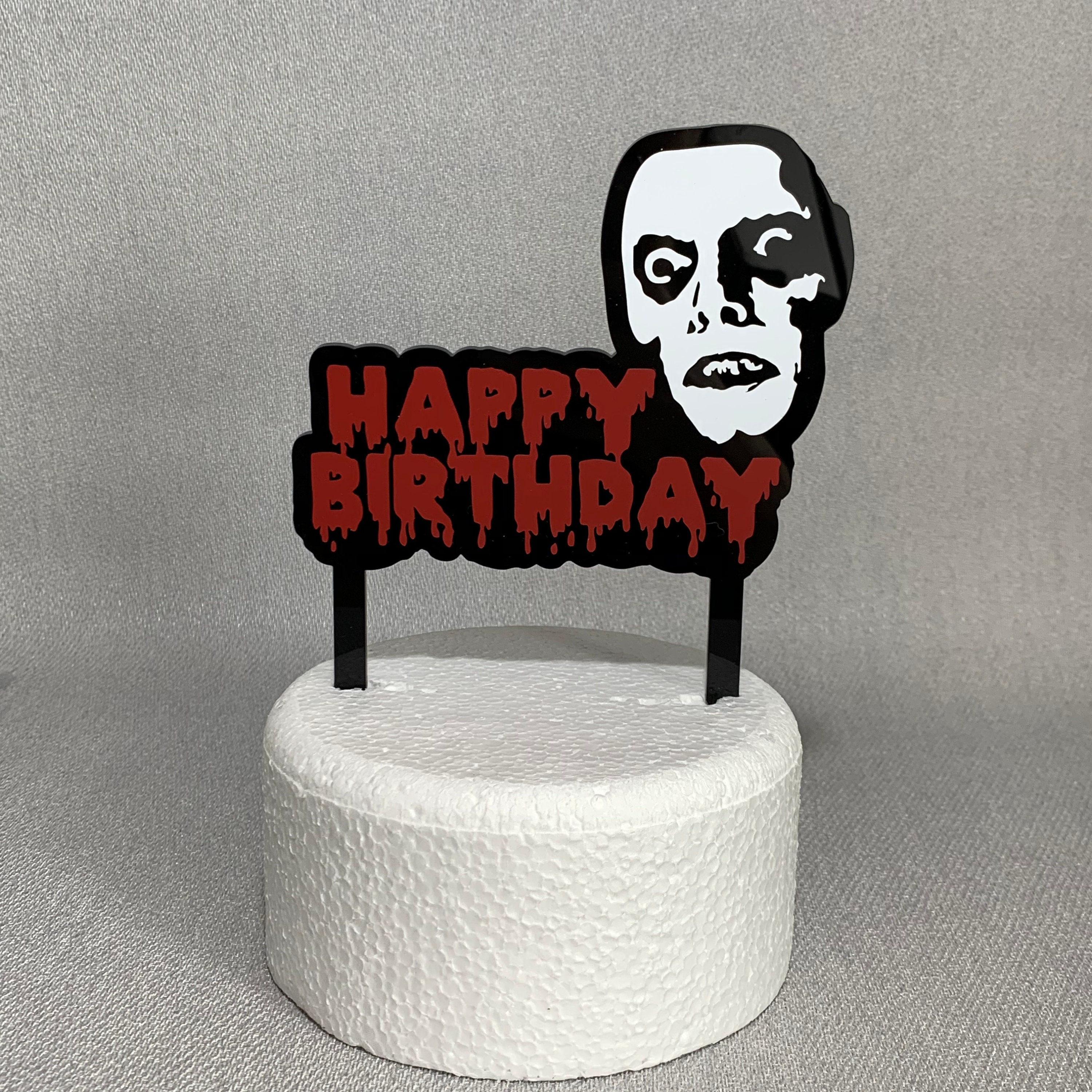 The Exorcist inspired Captain Howdy Happy Birthday cake topper | Etsy
