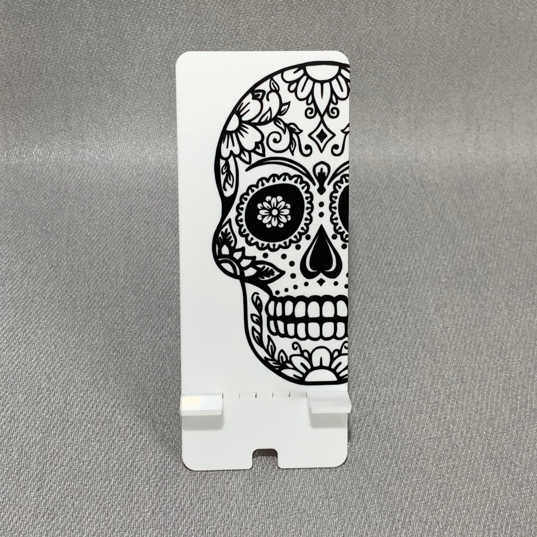 Sugar Skull Phone Stand - Etsy