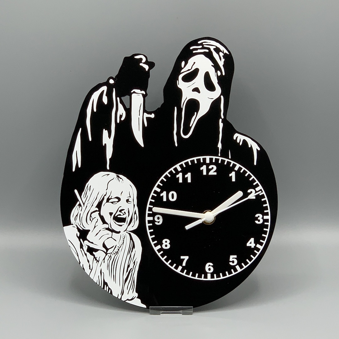 Scream Inspired Ghostface Clock - Etsy UK