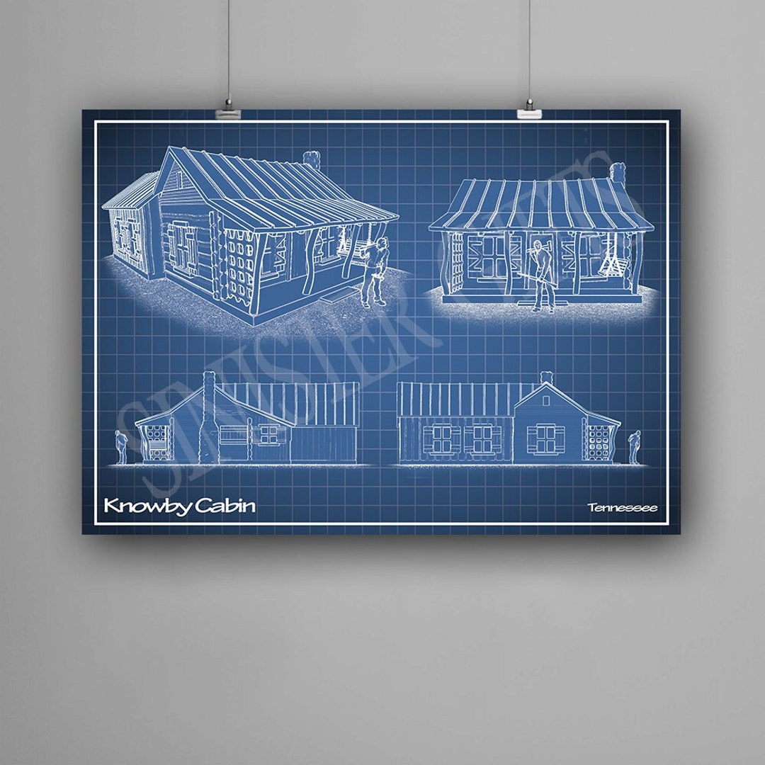 Evil Dead Knowby Cabin Blueprint Poster. - Etsy