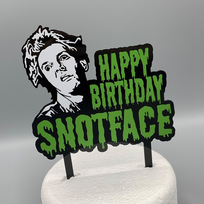 Drop Dead Fred Inspired Happy Birthday Snotface Cake Topper - Etsy