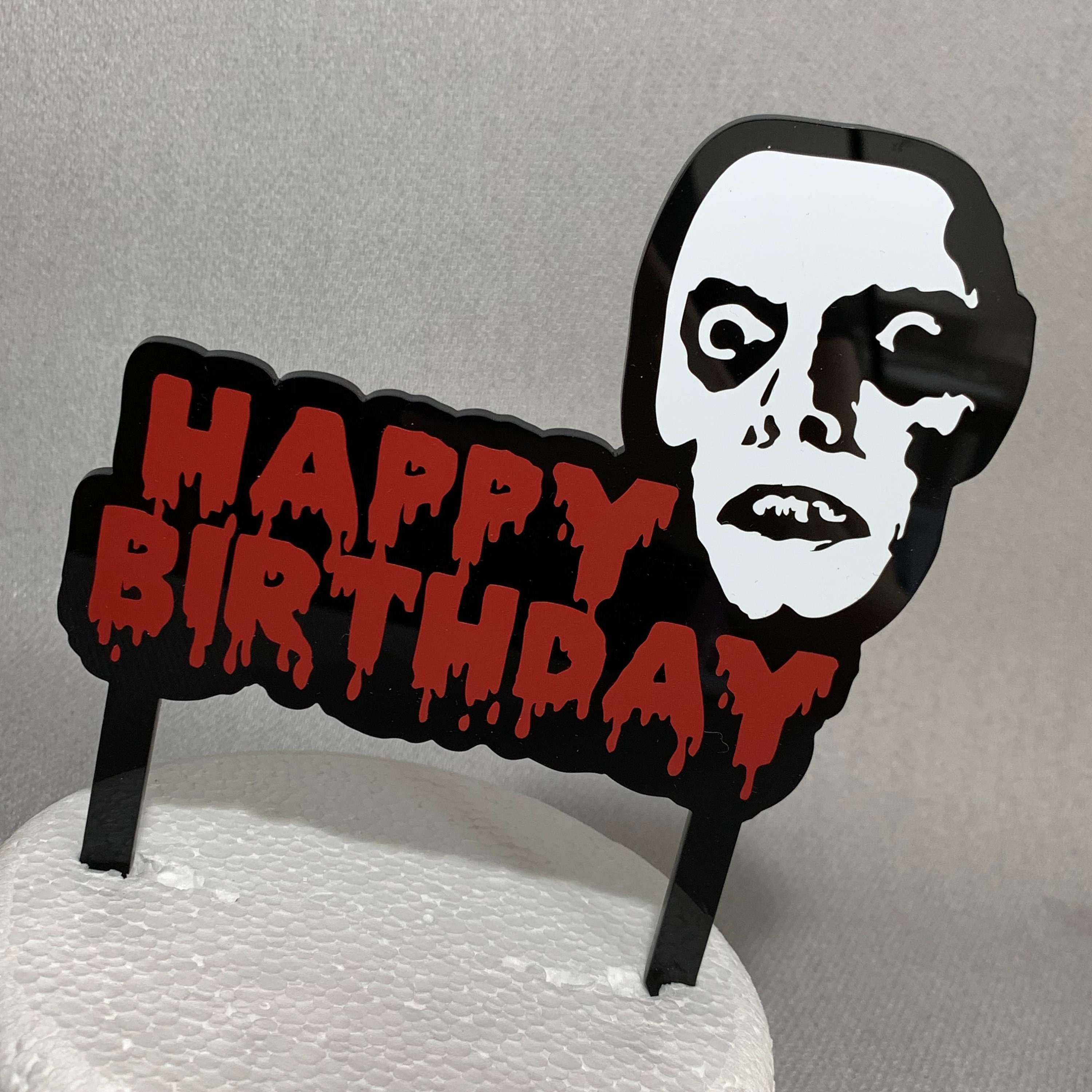 The Exorcist inspired Captain Howdy Happy Birthday cake topper | Etsy