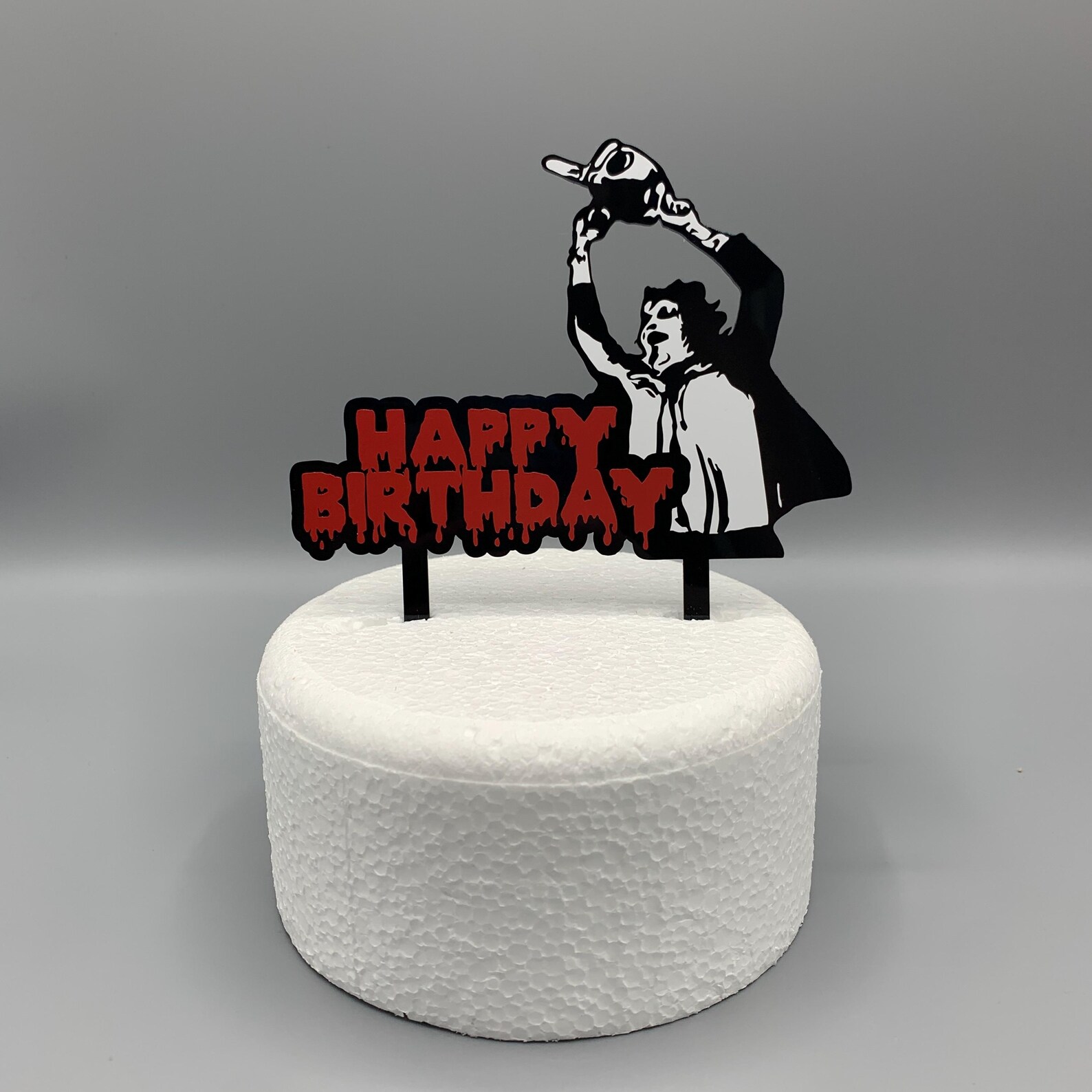 Texas Chainsaw Massacre Inspired Leatherface Happy Birthday Acrylic ...