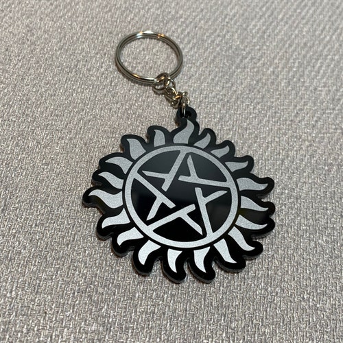 Supernatural Retro Motel Keychain Winchesters Keyring Horror - Etsy