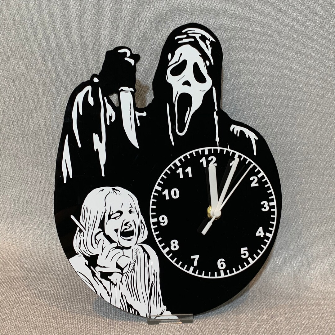 Scream Inspired Ghostface Clock - Etsy