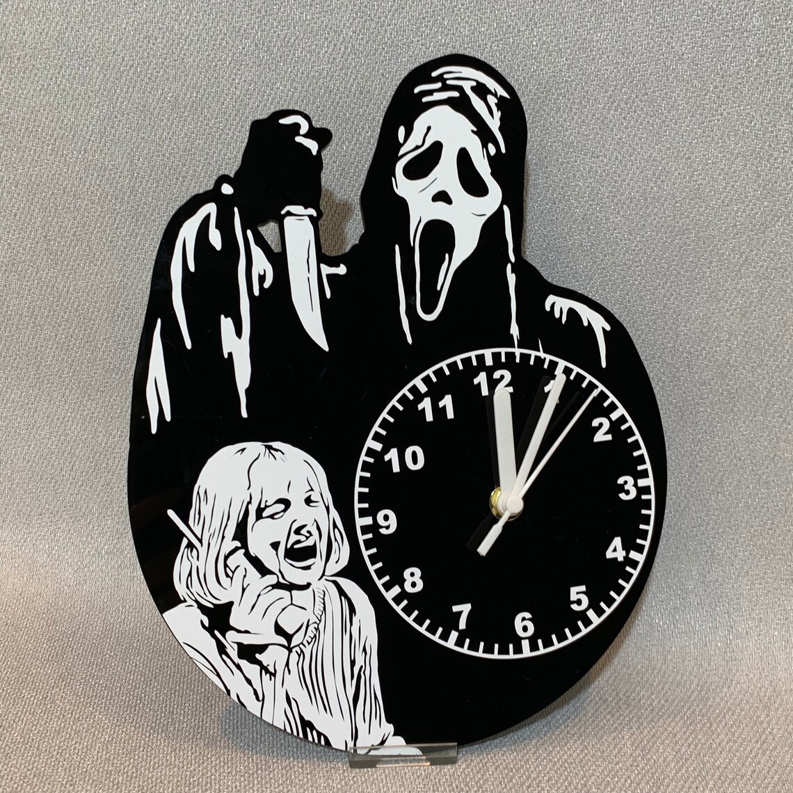 Scream Inspired Ghostface Clock | Etsy UK