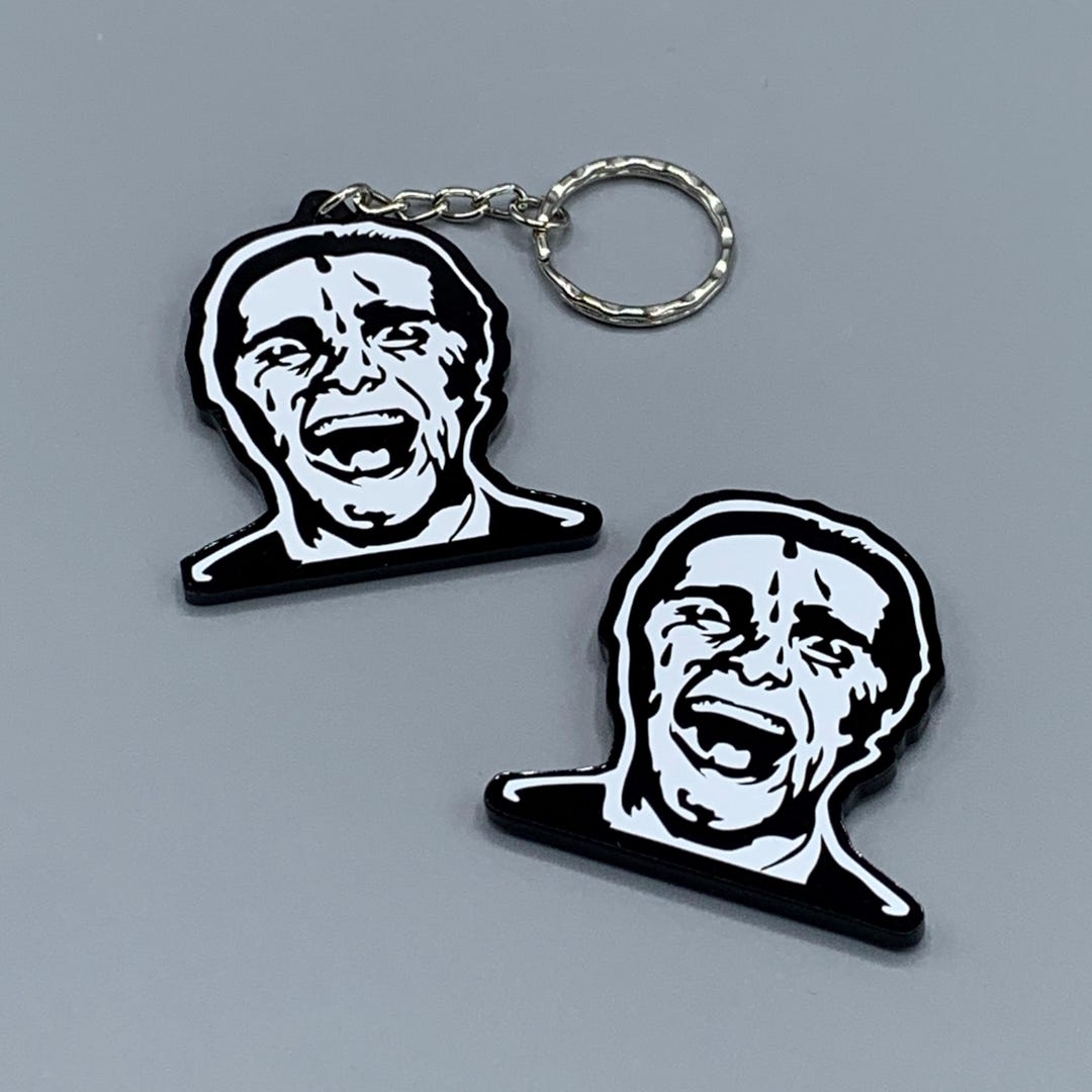 American Psycho Inspired Patrick Bateman Decorative Keyring and Magnet ...