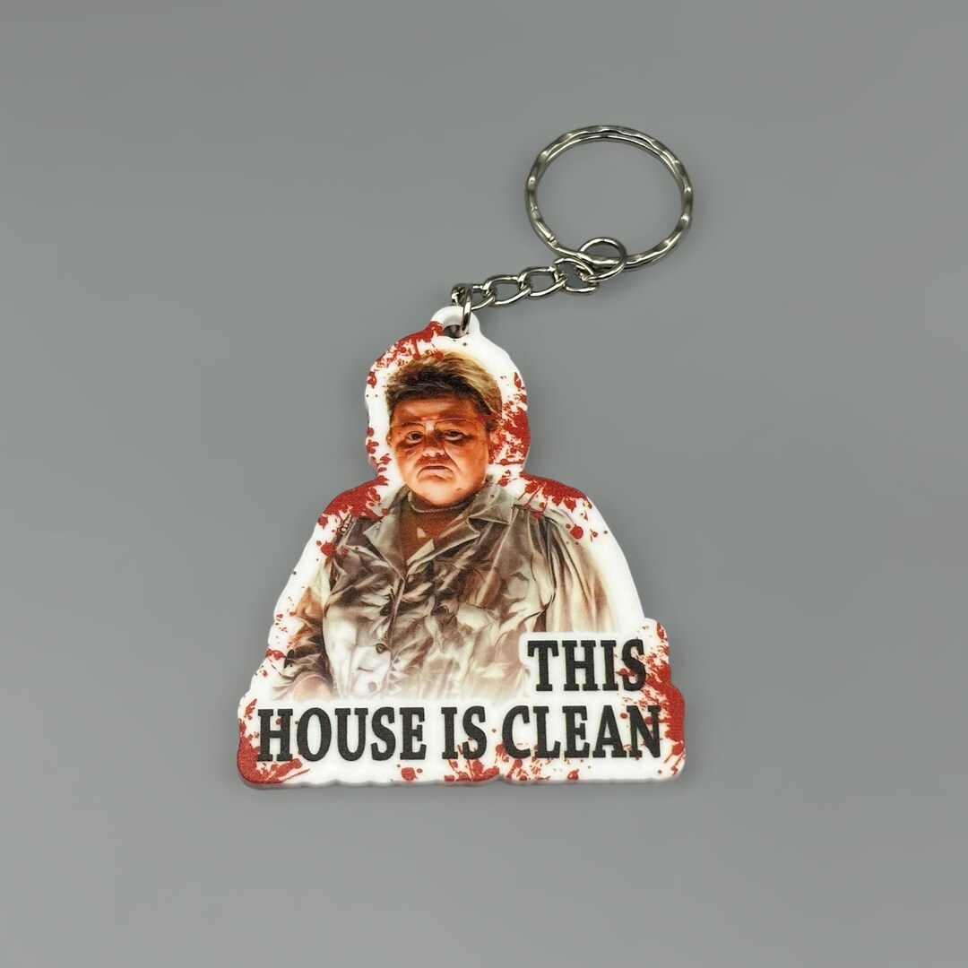 Poltergeist Inspired Tangina, This House is Clean Decorative Keyring ...