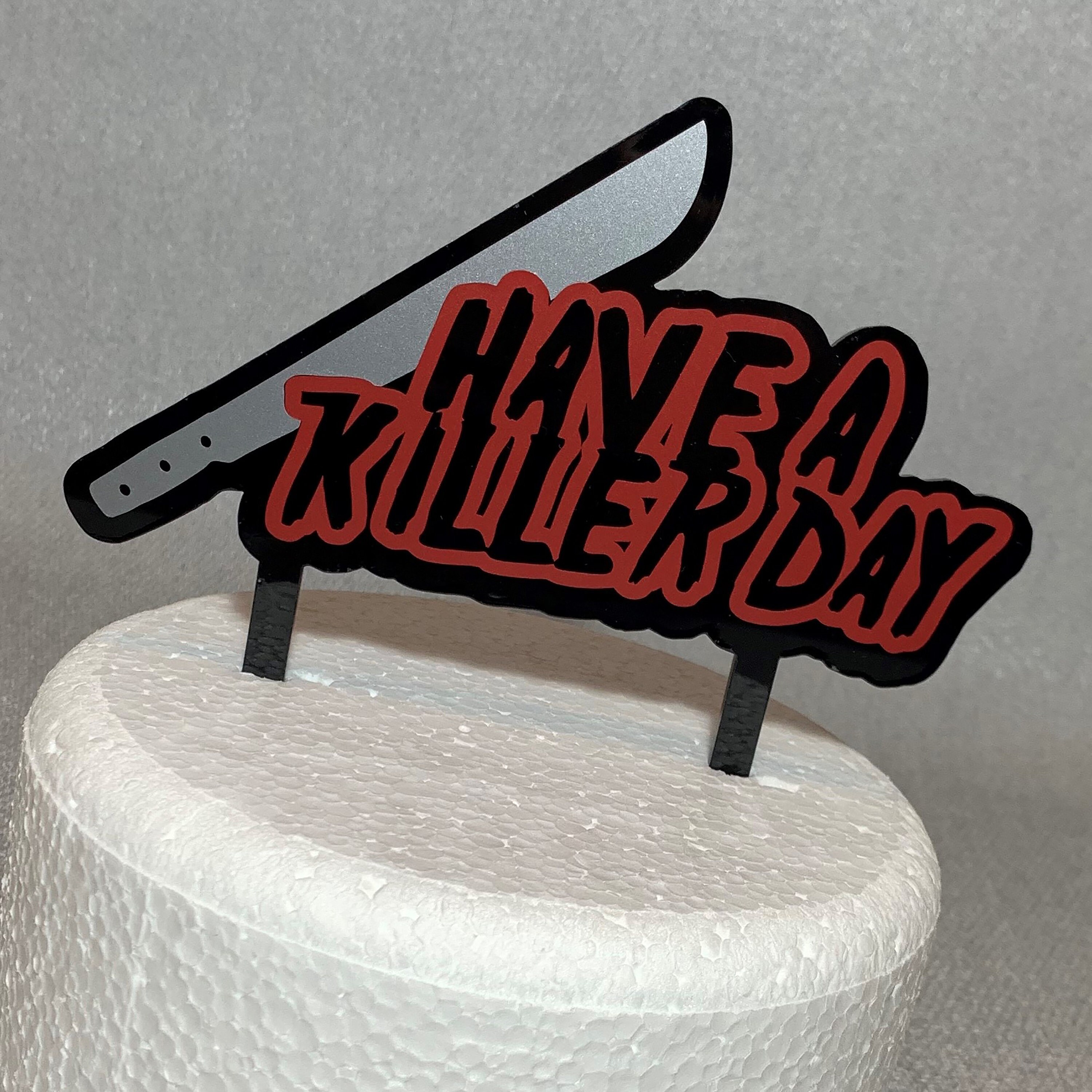 Viernes 13 inspirado Have a Killer Day topper pastel de | Etsy