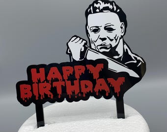 Texas Chainsaw Massacre Inspired Leatherface Happy Birthday Acrylic ...