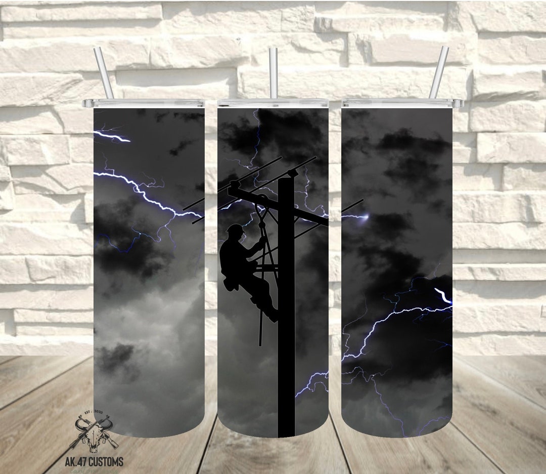 Storm Lineman Tumbler - Etsy