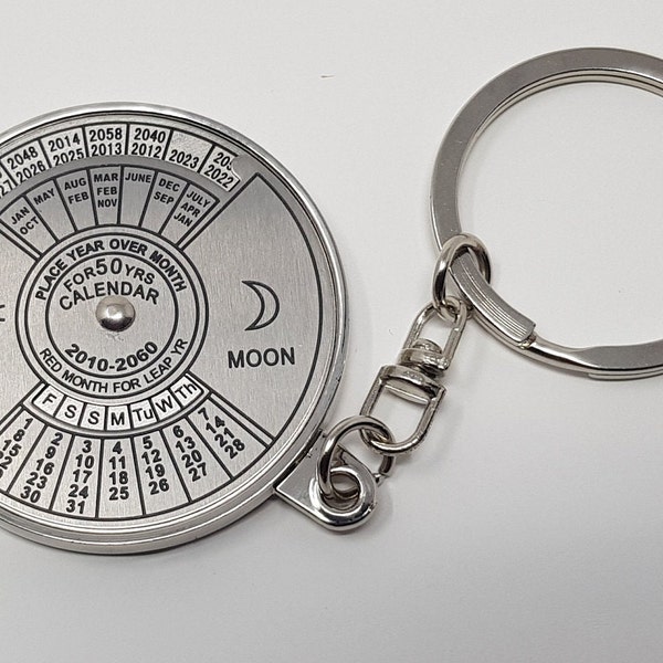 Calendar Keychain - Etsy