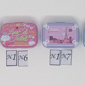 Small Tin Boxes Storage Box Empty Metal Box Jewelry Organizer Travels ...