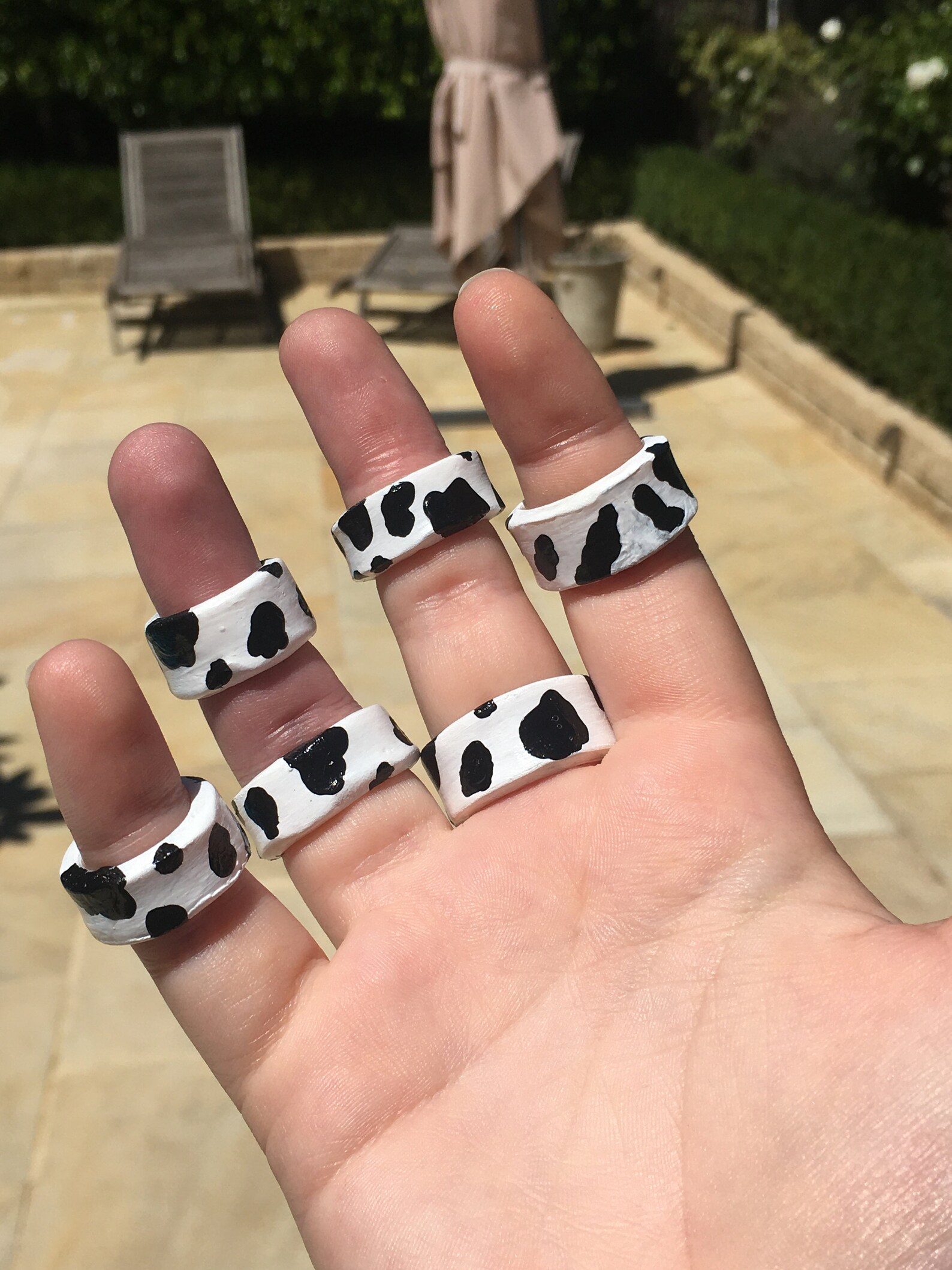 Cow Clay Rings indie rings clay rings cow ring | Etsy