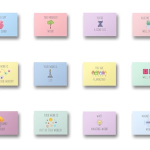 A6 Science Postcards. Pun Praise/reward Cards - Etsy UK