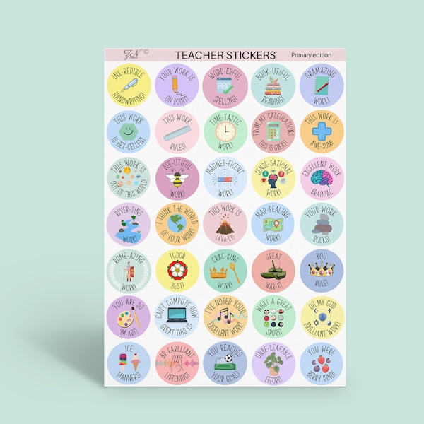 Math Reward Stickers - Etsy