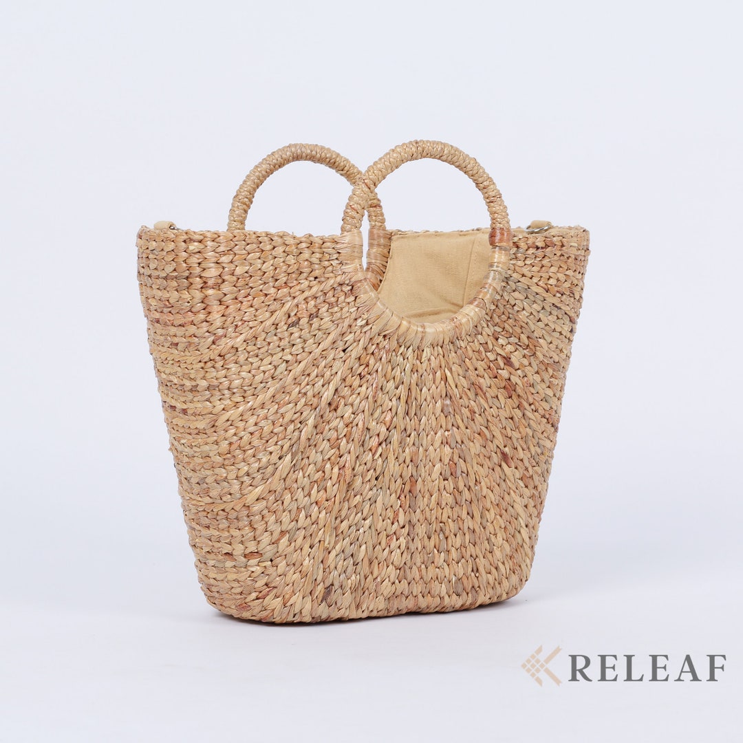 Straw Bag, Woven Basket⎜tote Bag Top Handles⎜french Basket ⎜weekender ...