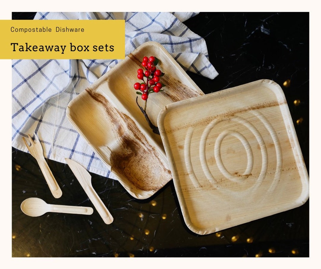 Disposable Lunch Box Sets, Lunch Box, Biodegradable Food Container Sets ...