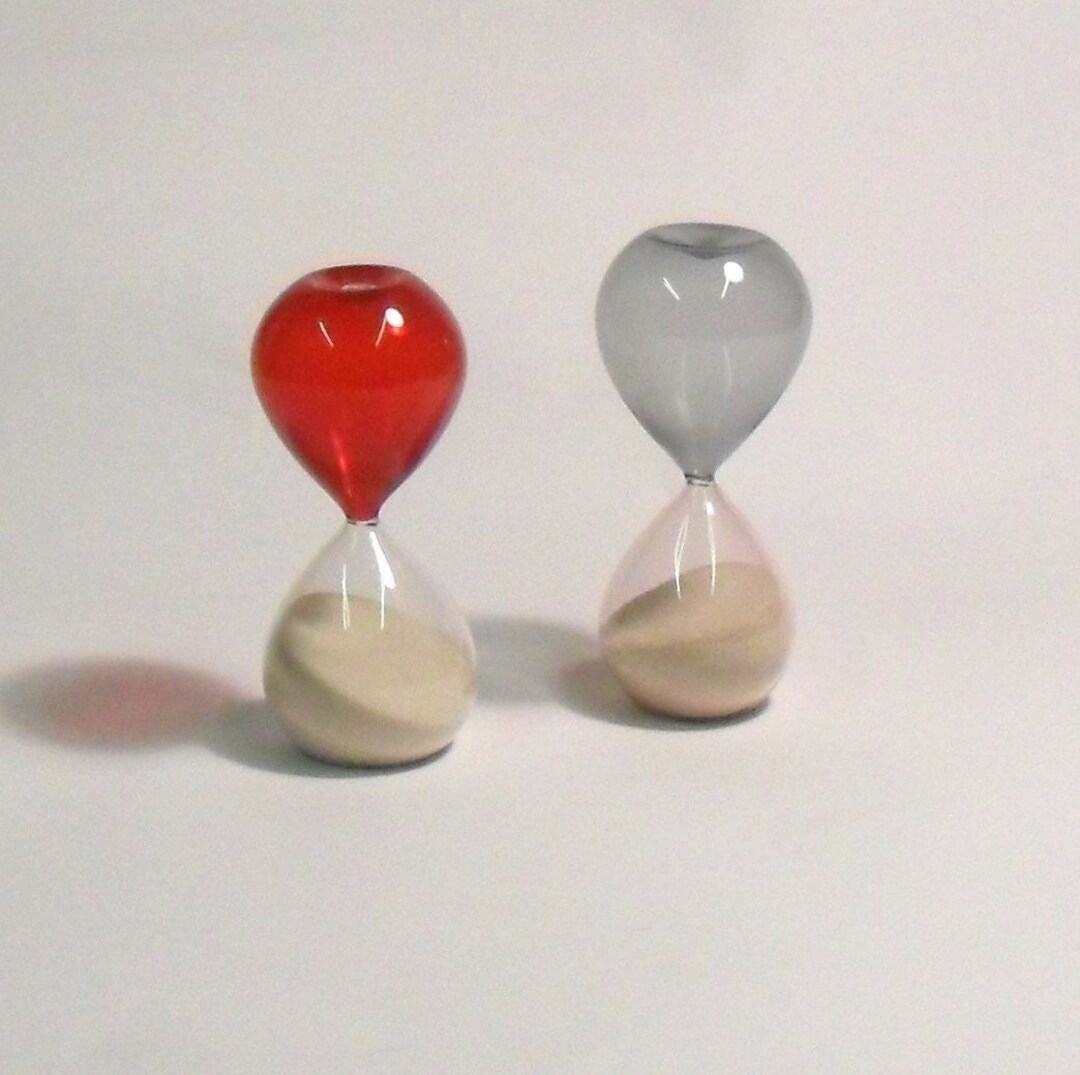 Stained Glass Hourglass Height Cm 10 Etsy