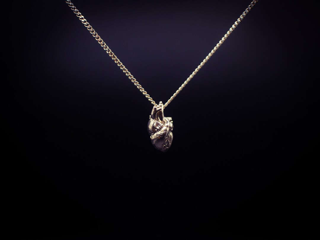 PULSE Silver Heart Pendant - Etsy UK