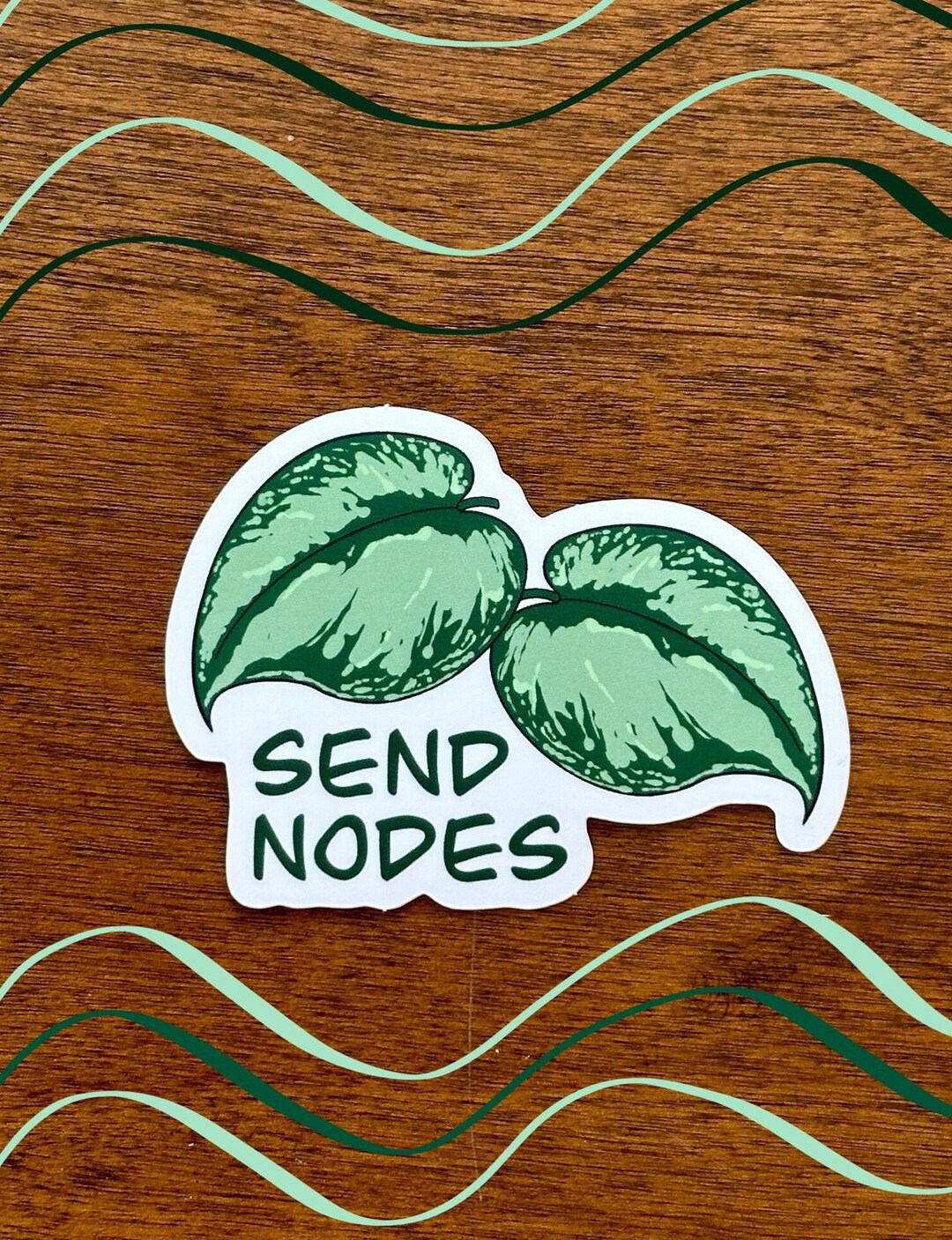 Send Nodes Sticker | Vinyl Sticker | Plant Sticker | Water Bottle ...