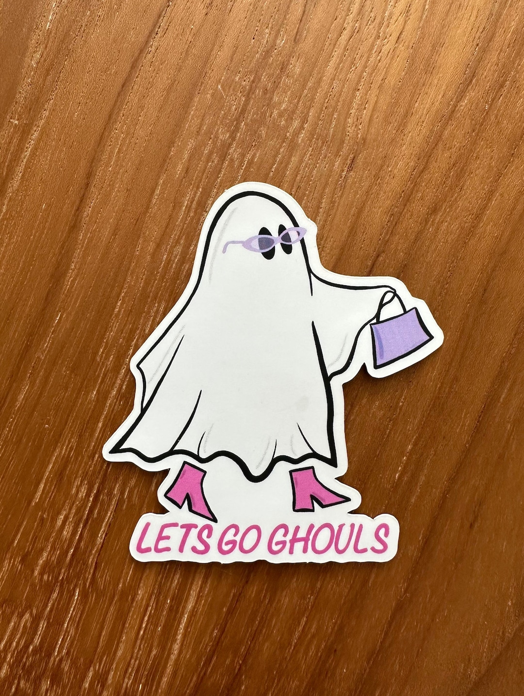 Let’s Go Ghouls Ghost Sticker | Halloween Sticker | Girly Halloween ...