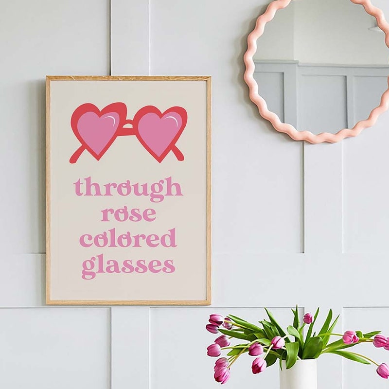 Rose Colored Glasses - Etsy