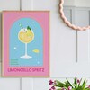 Cocktail Sketch Print, Digital Art Download, Cute Bar Cart Print, Pink ...